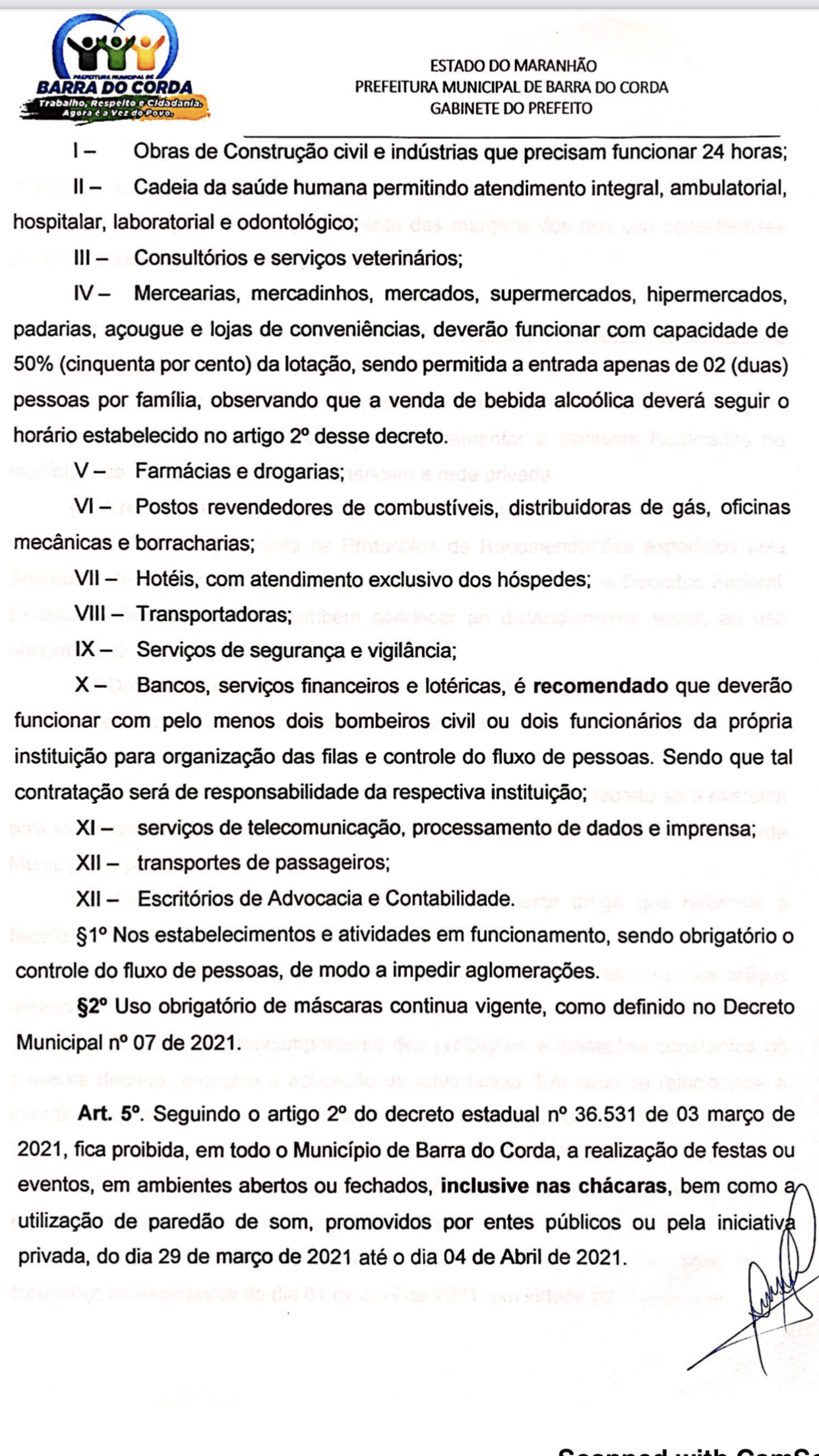 29 de Março: Prefeito Rigo Teles assina novo Decreto Municipal com ...